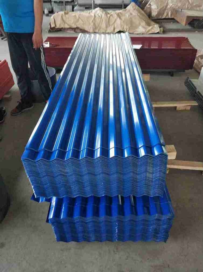 76mm Lembaran Atap Logam Bergelombang Lembaran Atap Galvanis